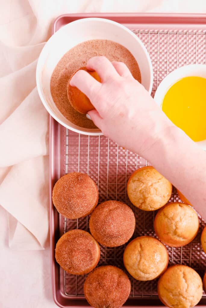Cinnamon and Sugar Old-Fashioned Donut Muffins - Mint + Mallow Kitchen
