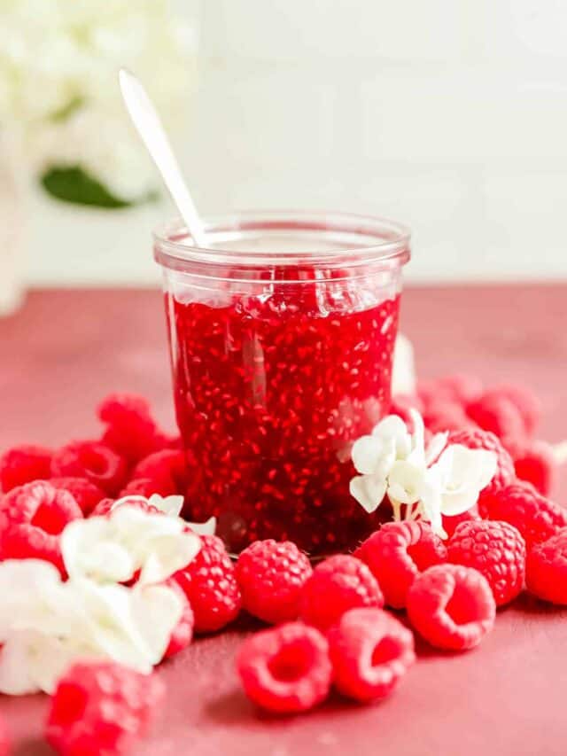 Raspberry Jam without Pectin - Mint + Mallow Kitchen