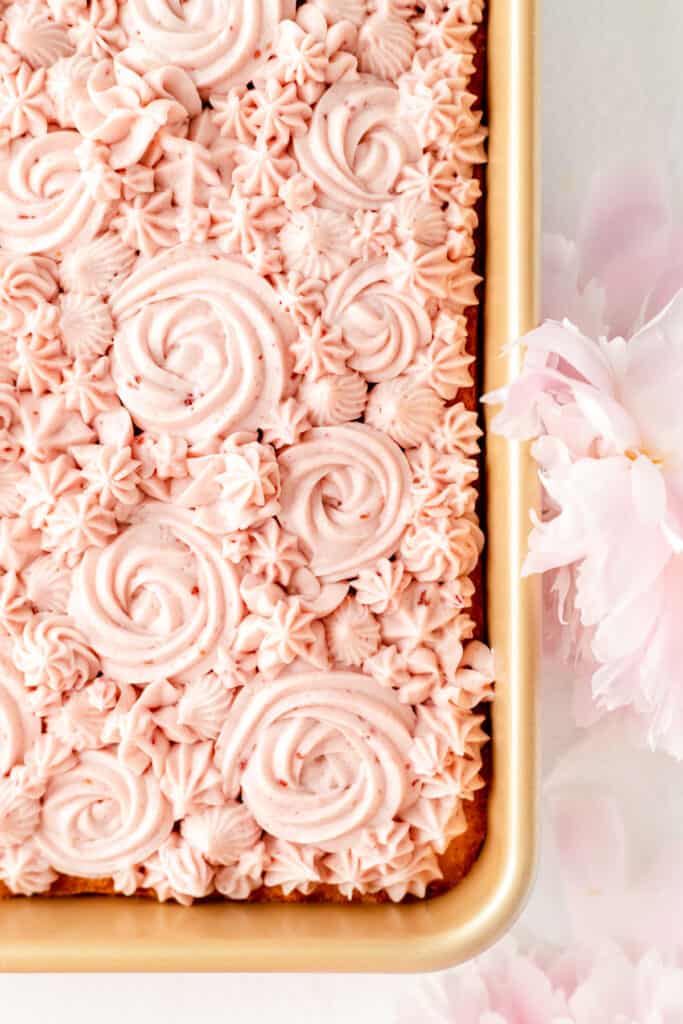 Easy Raspberry Cream Cheese Frosting (made with jam!) - M+MK