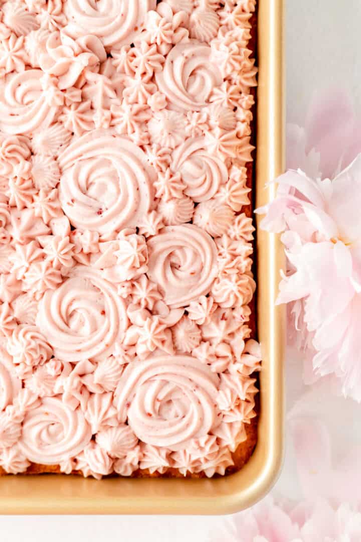 Easy Raspberry Cream Cheese Frosting (made with jam!) - M+MK