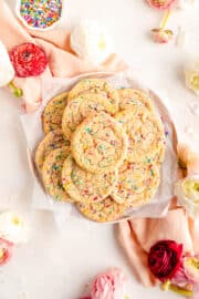 Funfetti Cookies (easy, one-bowl confetti recipe!) - MINT+MALLOW